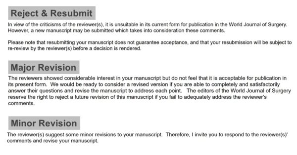 當審閱意見出現第五種結果：Reject & Resubmit | 醫學論文與寫作工作坊 | 新思惟國際